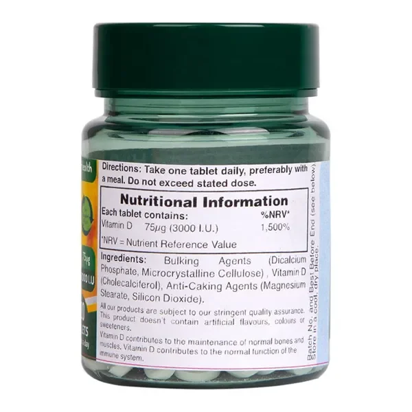 H&B Vitamin D3 75Ug 120 Tablets - Holland & Barrett Cyprus