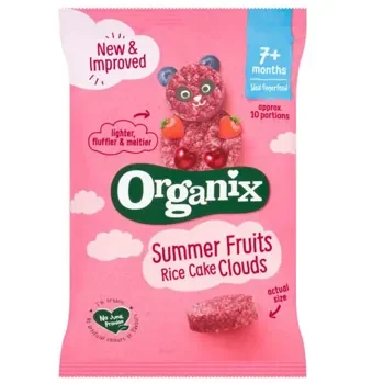 Organix Rice Cakes Summer Fruit Clouds 6X40gr - Holland & Barrett Cyprus