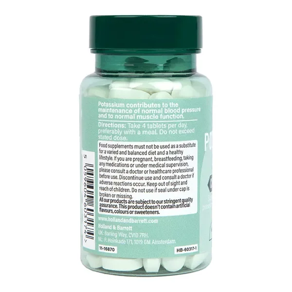 H&B Potassium 396mg 120 Tablets - Holland & Barrett Cyprus
